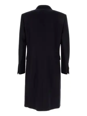 Givenchy Fitted Long Coat - Blue