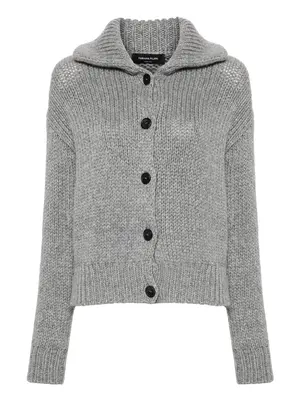 Fabiana Filippi Cashmere Knit Cardigan - Grey