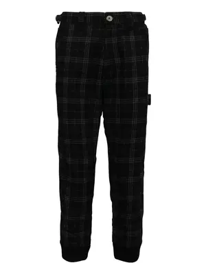 PRIVATE STOCK LABS The Trey Plaid Pants - Black
