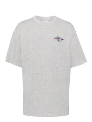 GROUND ZERO Logo-print Cotton T-shirt - Grey