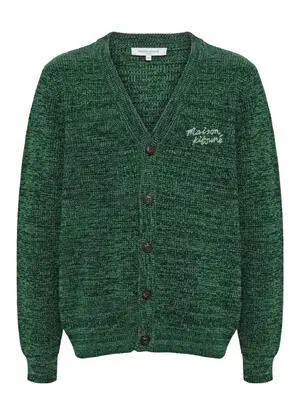 Maison Kitsuné Maison Kitsuné Handwriting Comfort Cardigan Green