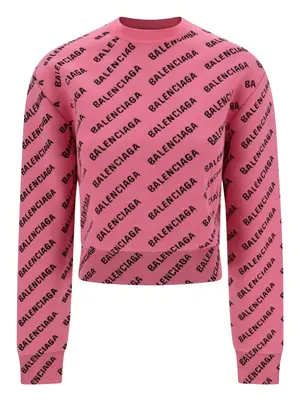 Balenciaga Jacquard Sweater - Pink