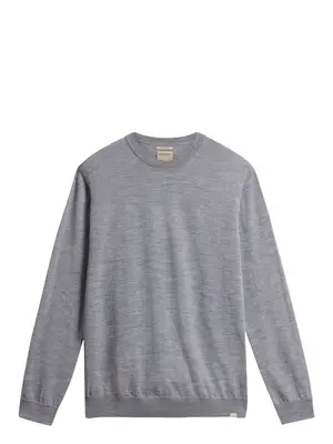 Woolrich Logo-tag Knitted Jumper - Grey