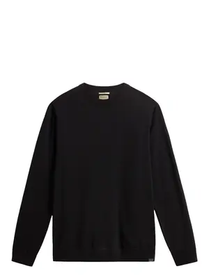 Woolrich Logo-tag Knitted Jumper - Black
