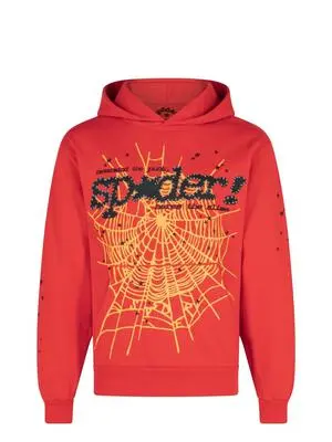 SP5DER Graphic Hoodie - Red