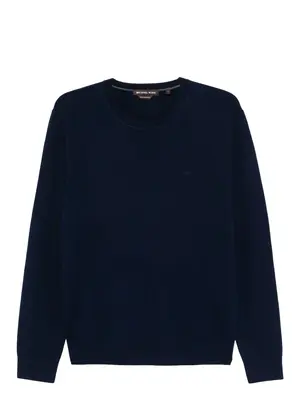 Michael Kors Logo-embroidered Sweater - Blue
