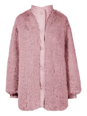 Perfect Moment Faux Fur Coat - Pink