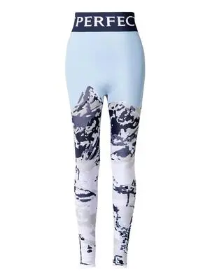 Perfect Moment Jacquard Base Layer Legging - Landscape