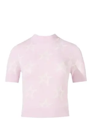 Perfect Moment Chalet Knitted Tee - Pink