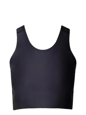 Perfect Moment Cropped Tank Top - Black