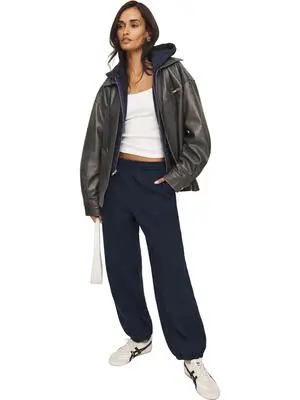 REFORMATION Skye Boyfriend Sweatpant Midnight