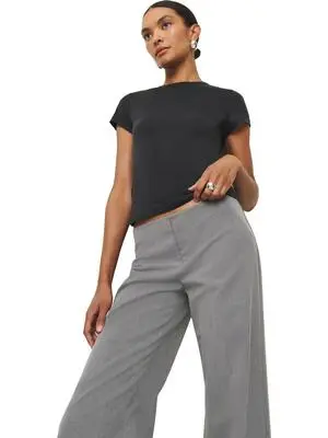 REFORMATION Max Slim T-shirt - Black