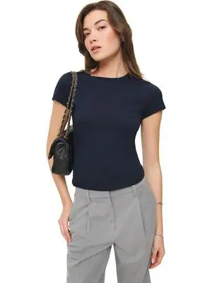 REFORMATION Slim T-shirt - Blue