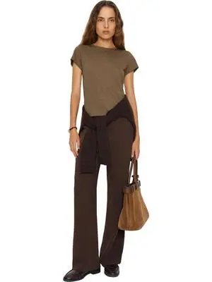 REFORMATION Slim T-shirt - Brown