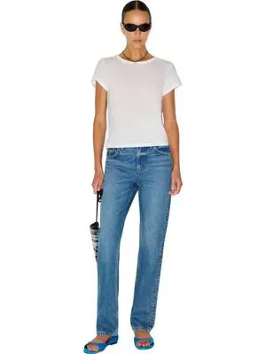REFORMATION Max Slim T-shirt - Ivory