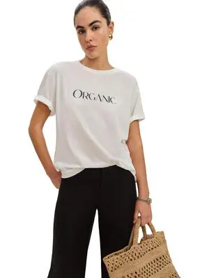 REFORMATION Liam Oversized T-Shirt Organic