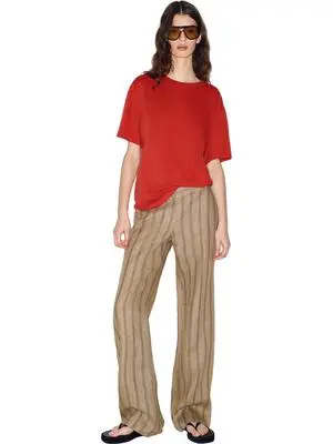 REFORMATION Liam Oversized T-shirt - Red