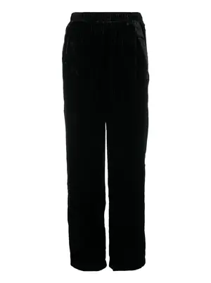 Gold Hawk Gold Hawk Velvet Wide Leg Trousers Black