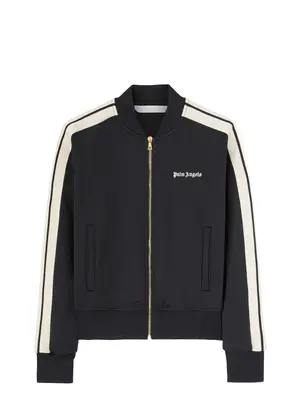 Palm Angels Palm Angels Logo Track Bomber Jacket Black