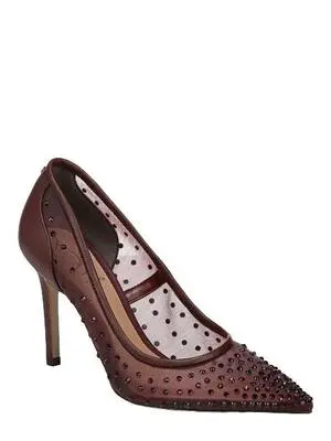 Sam Edelman Sam Edelman Hazel Mesh Pointed Toe Pump French Burgundy