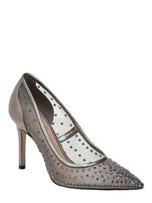 Sam Edelman Sam Edelman Hazel Mesh Pointed Toe Pump Metallic Iron