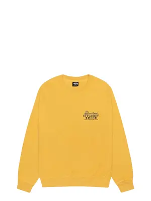 StÜssy Ist Pigment Dyed Crewneck Sweatshirt - Honey