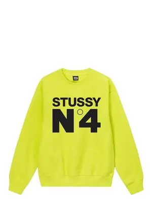 StÜssy No.4 Crewneck Sweatshirt - Keylime