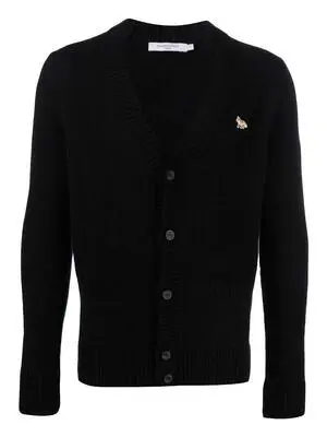 Maison Kitsuné Baby Fox Patch Cosy Cardigan - Black
