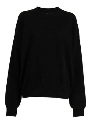ALEXANDER WANG Embossed Logo Ribbed Pullover