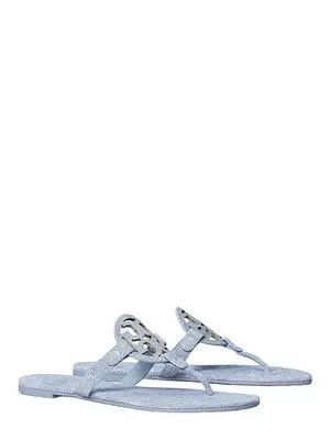 Tory Burch Miller Slide Sandals - Blue Cloud