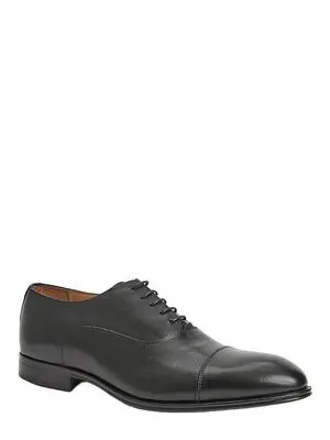 Bruno Magli Cap-toe Leather Oxfords - Black