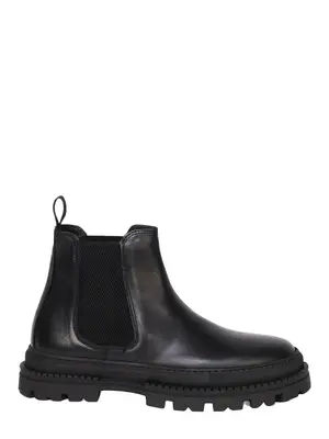 GIULIANO GALIANO Leather Chelsea Boots - Black