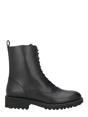 Fabiana Filippi Leather Lace-up Ankle Boots - Black