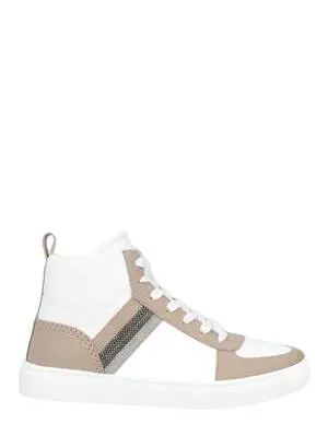 Fabiana Filippi High-Top Leather Sneakers Beige