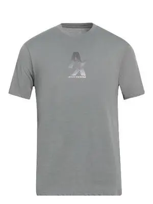 Armani Exchange Man T-shirt Burgundy Size Xs Cotton Grey