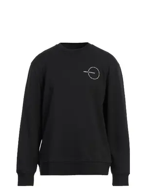 Armani Exchange Cotton-Blend French Terry Sweatshirt Black