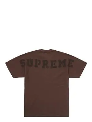Supreme Stencil Thermal Short Sleeve Top - Brown