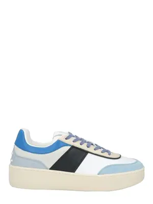 TOD'S Sky Leather Sneakers - Blue