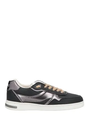 Geox X Acbc Leather Sneakers - Black