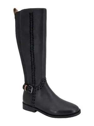 Gentle Souls By Kenneth Cole Elmwood Knee High Boots - Black Leather