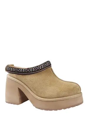 CANDIE'S Candie's Leora Platform Clog Sand Suede