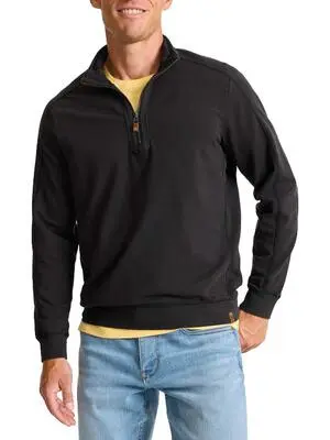 Tommy Bahama Tommy Bahama Ben & Terry Half Zip Sweatshirt Coal