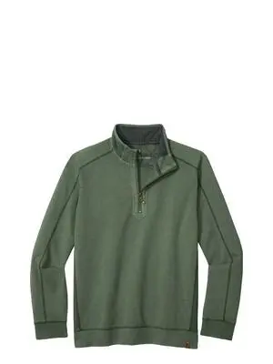 Tommy Bahama Tommy Bahama Ben & Terry Half Zip Sweatshirt Dark Jade