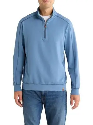Tommy Bahama Tommy Bahama Ben & Terry Half Zip Sweatshirt Stellar Sapphire