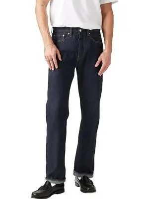 LEVI'S 505™ Relaxed Straight Leg Selvedge Jeans - Midnight Selvedge
