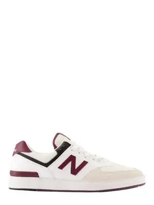 NEW BALANCE 574 Courtin Sneakers - White/crimson