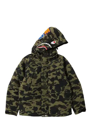 A BATHING APE 1st Camo Down Jacket - Green