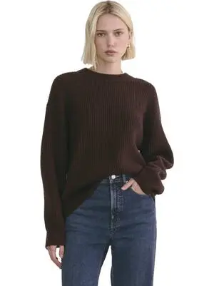 Everlane Cocoon Crew Neck Sweater Americano