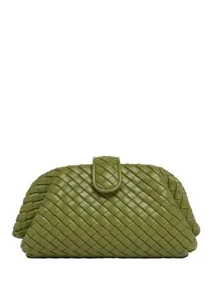 Bottega Veneta Bottega Veneta Lauren 1980 Mini Clutch Bag 2498 Matcha-muse Brass