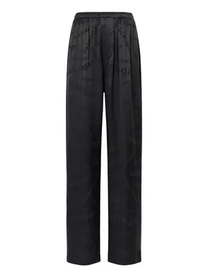 Balenciaga Wide-leg Pants - Black